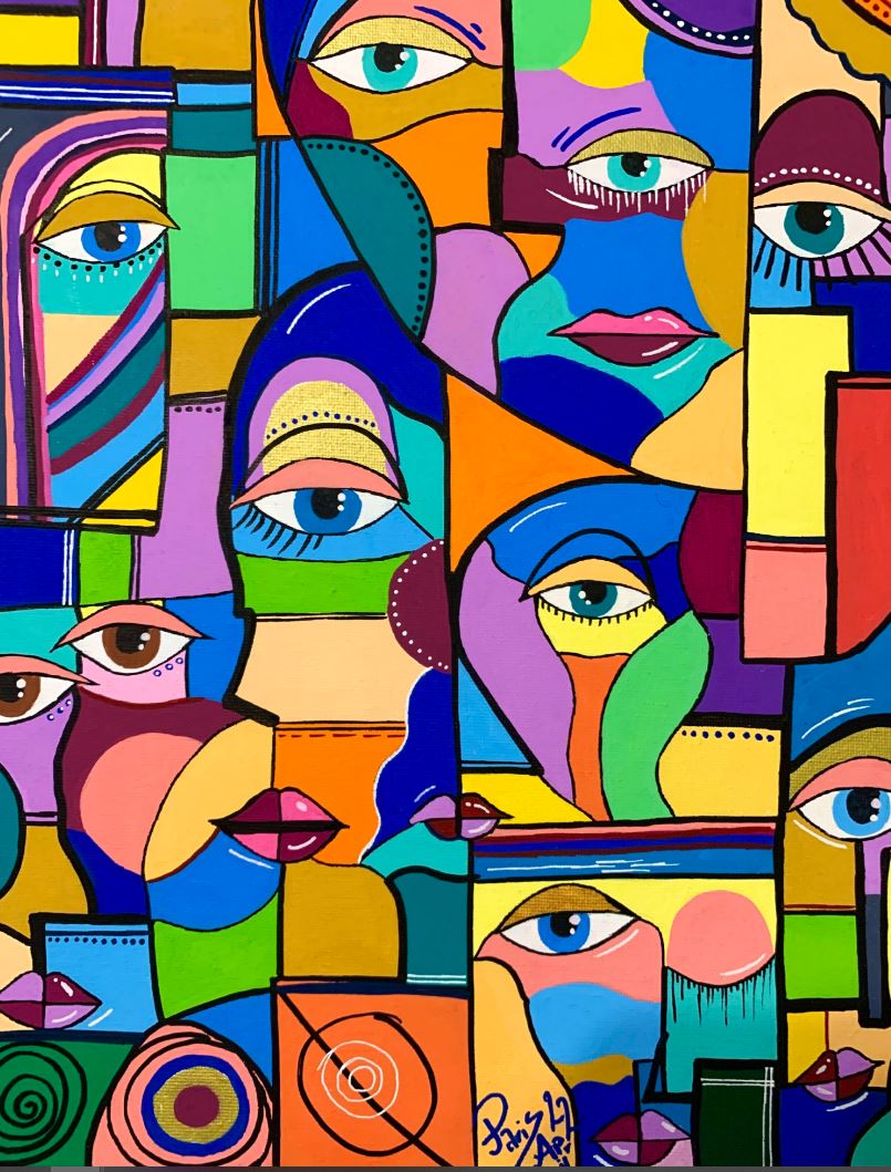 Colourful Town – Parispinkyart